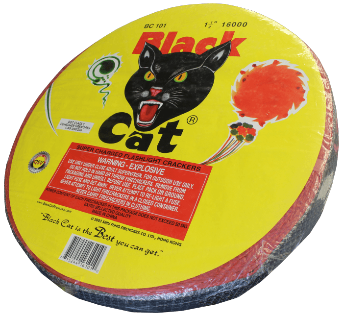 16,000 Roll Black Cat Firecrackers - Buy Now | Captain C's Fireworks
